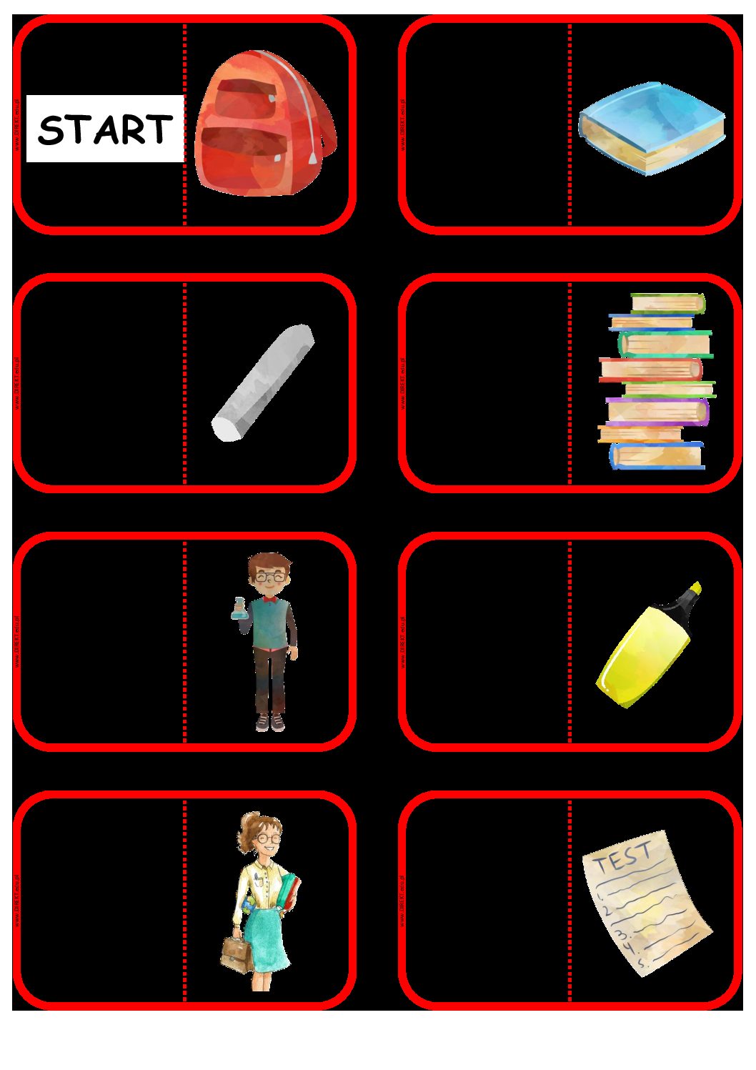 Schulsachen Domino - DIREKT szkoła języka niemieckiego